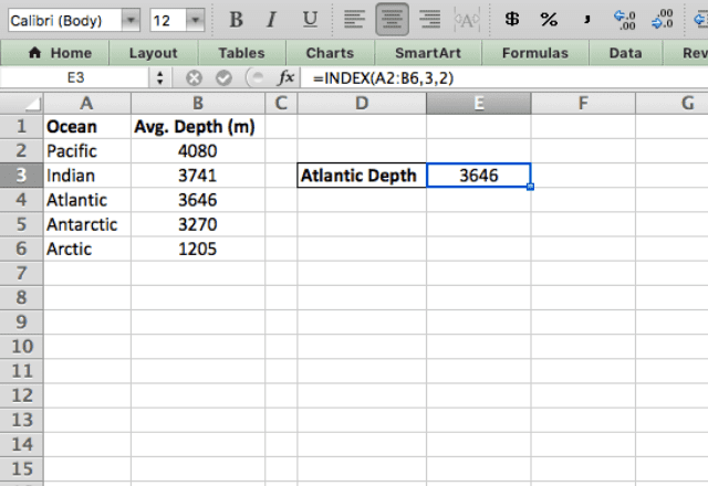 How to use the INDEX Excel function - Sheetgo