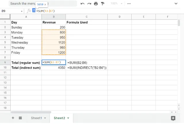 How to use the INDIRECT function in Google Sheets - Sheetgo