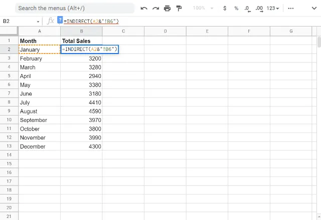 How to use the INDIRECT function in Google Sheets - Sheetgo