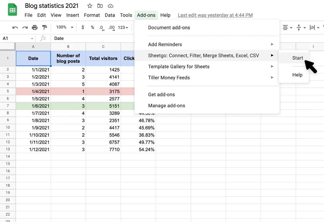 How to automatically transfer data and formats between Google Sheets - Sheetgo