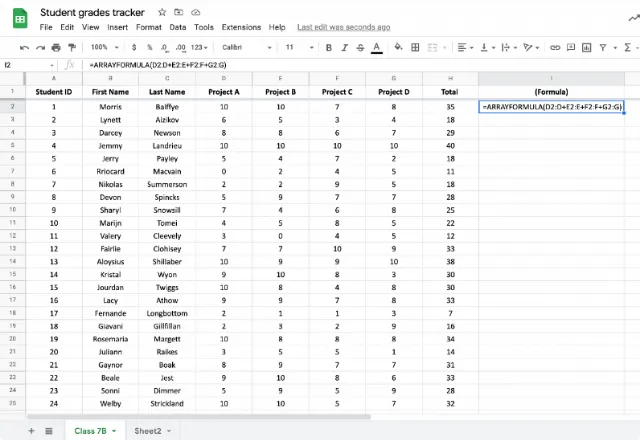 How to use Google Sheets ARRAYFORMULA - Sheetgo